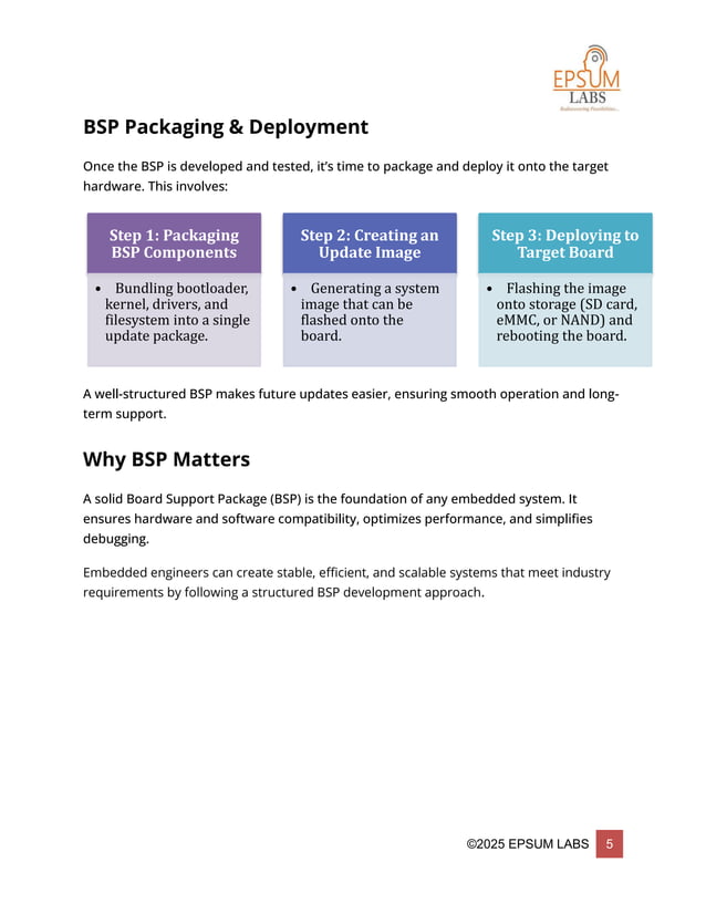 Board Support Package (BSP) Development: The Backbone of Embedded Systems | PDF