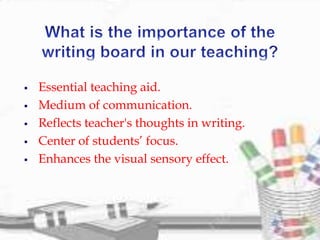 Board writing techniques | PPTX