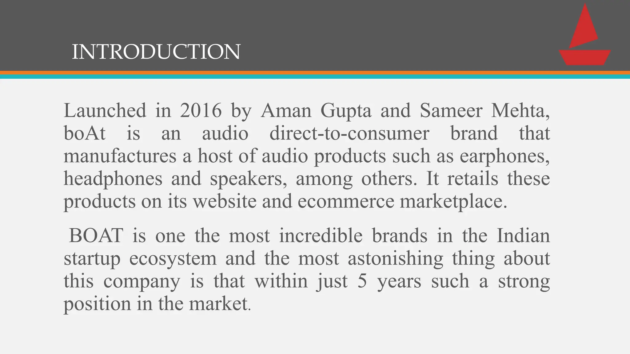 BOAT is one the most incredible brands in the Indian startup | PPTX