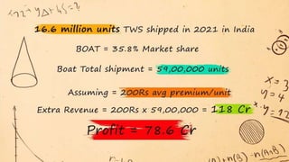 BOAT is one the most incredible brands in the Indian startup | PPT