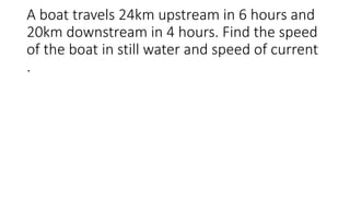 Boat and Stream practice set-1 ppt .pptx