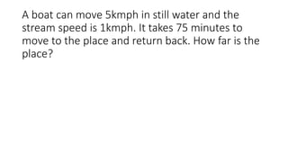 Boat and Stream practice set-1 ppt .pptx