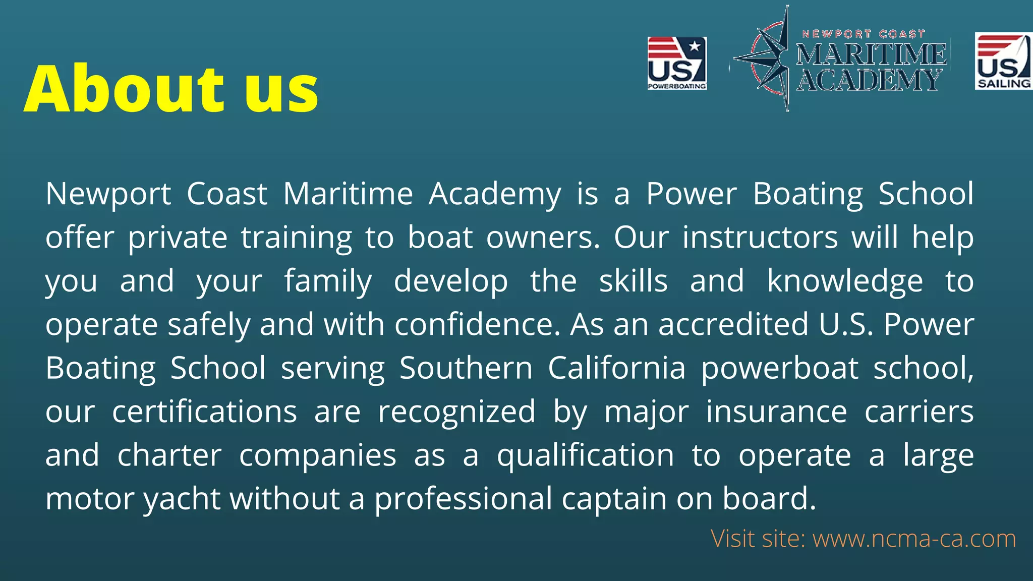 Boating School Newport Beach | NCMA | PDF