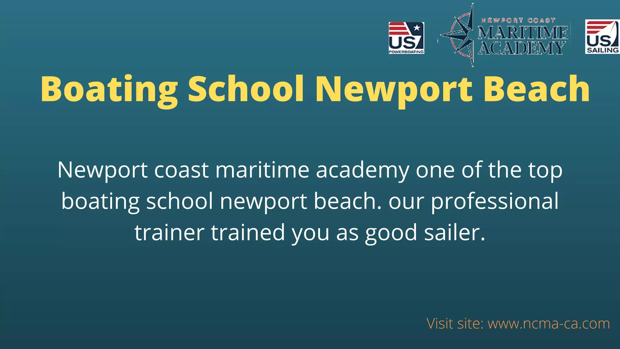 Boating School Newport Beach | NCMA | PDF