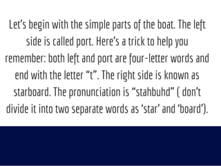 Boating Terminology: The Basics | PDF