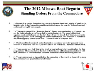 2012 Navy Misawa Boat Regatta | PPT