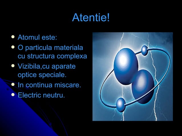 Bobanga Cristian Atomul Particula Uimitoare | PPT
