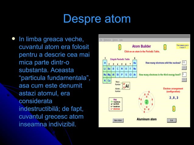 Bobanga Cristian Atomul Particula Uimitoare | PPT