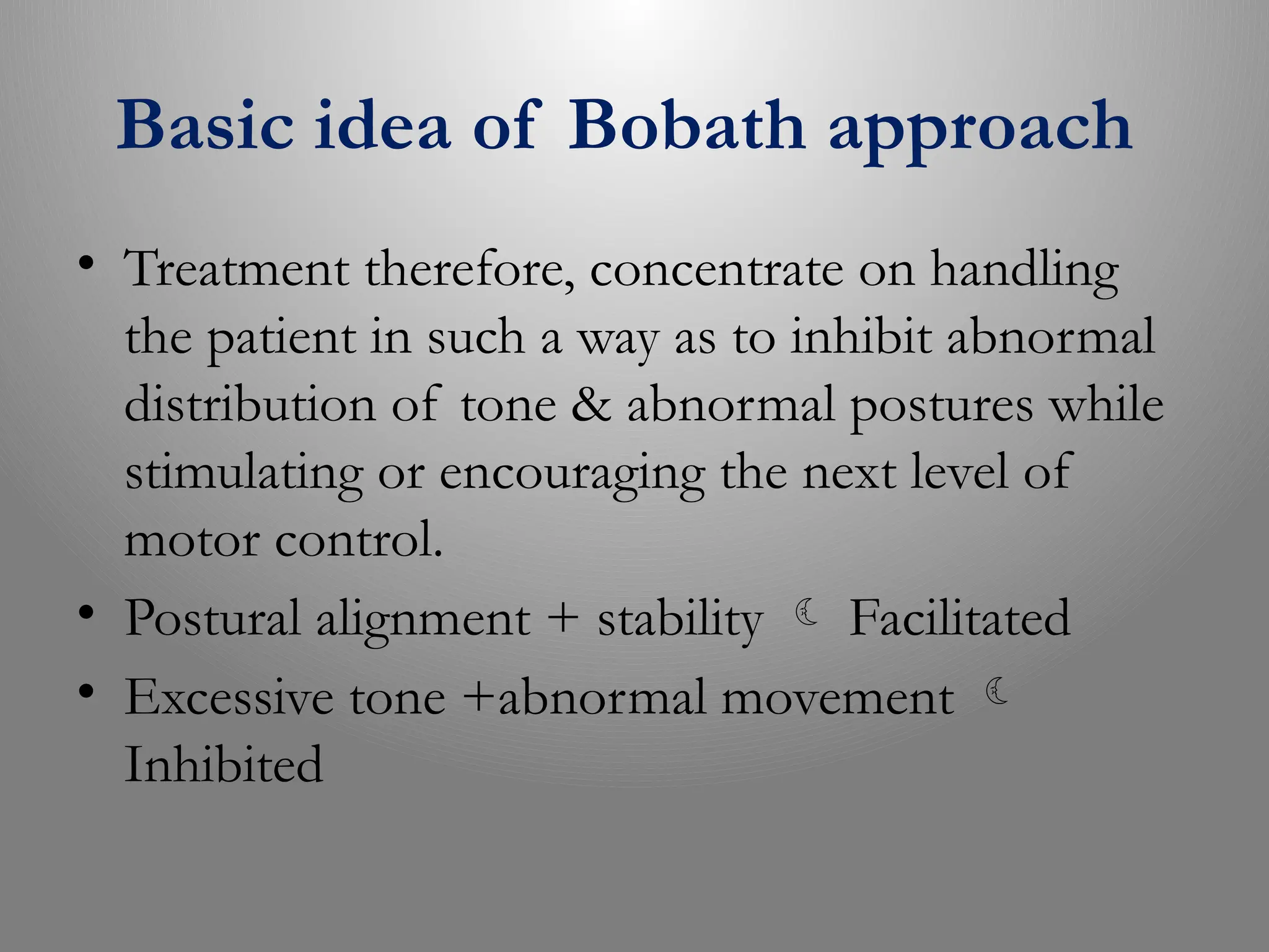 Bobath Approach in neurophysiotherapy,detail on bobath approach,note on ...
