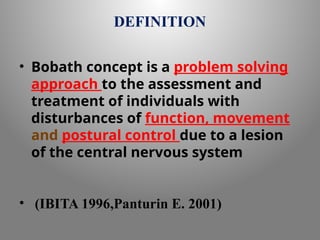 Bobath Approach in neurophysiotherapy,detail on bobath approach,note on ...