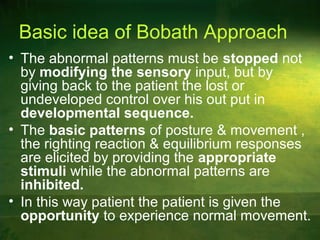 Bobath approaches | PPT