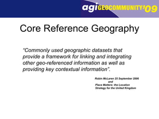Bob Barr: What are Core Reference Geographies? | PPT | Technology ...