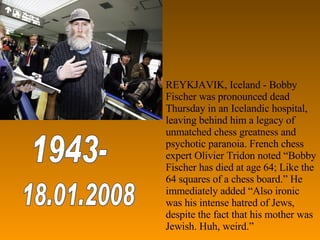 Bobby Fischer | PPT