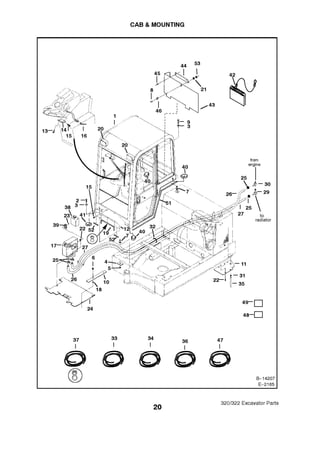 Bobcat 322 excavator parts catalogue manual sn 552320001 and above | PDF