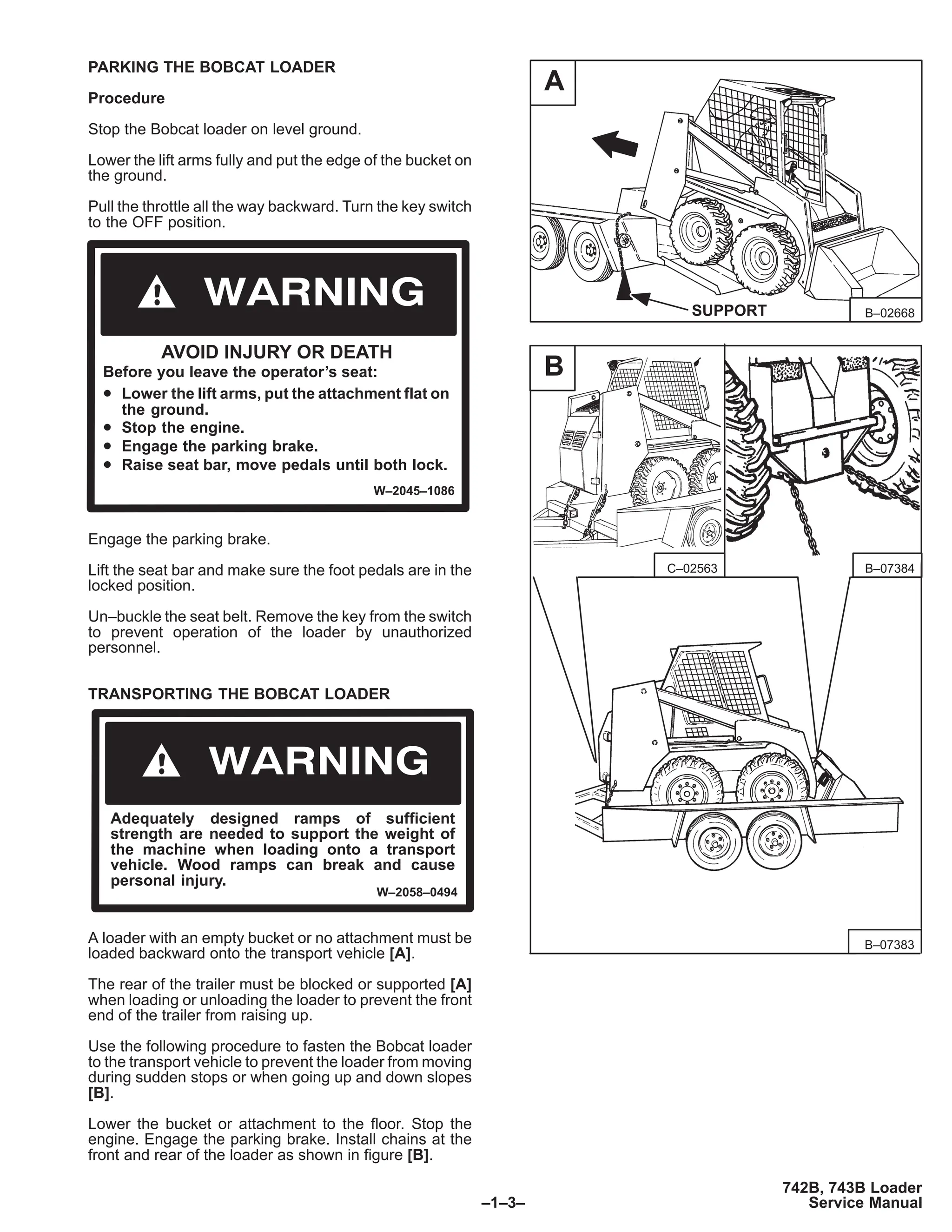 Bobcat 743B Skid Steer Loader Service Repair Manual.pdf