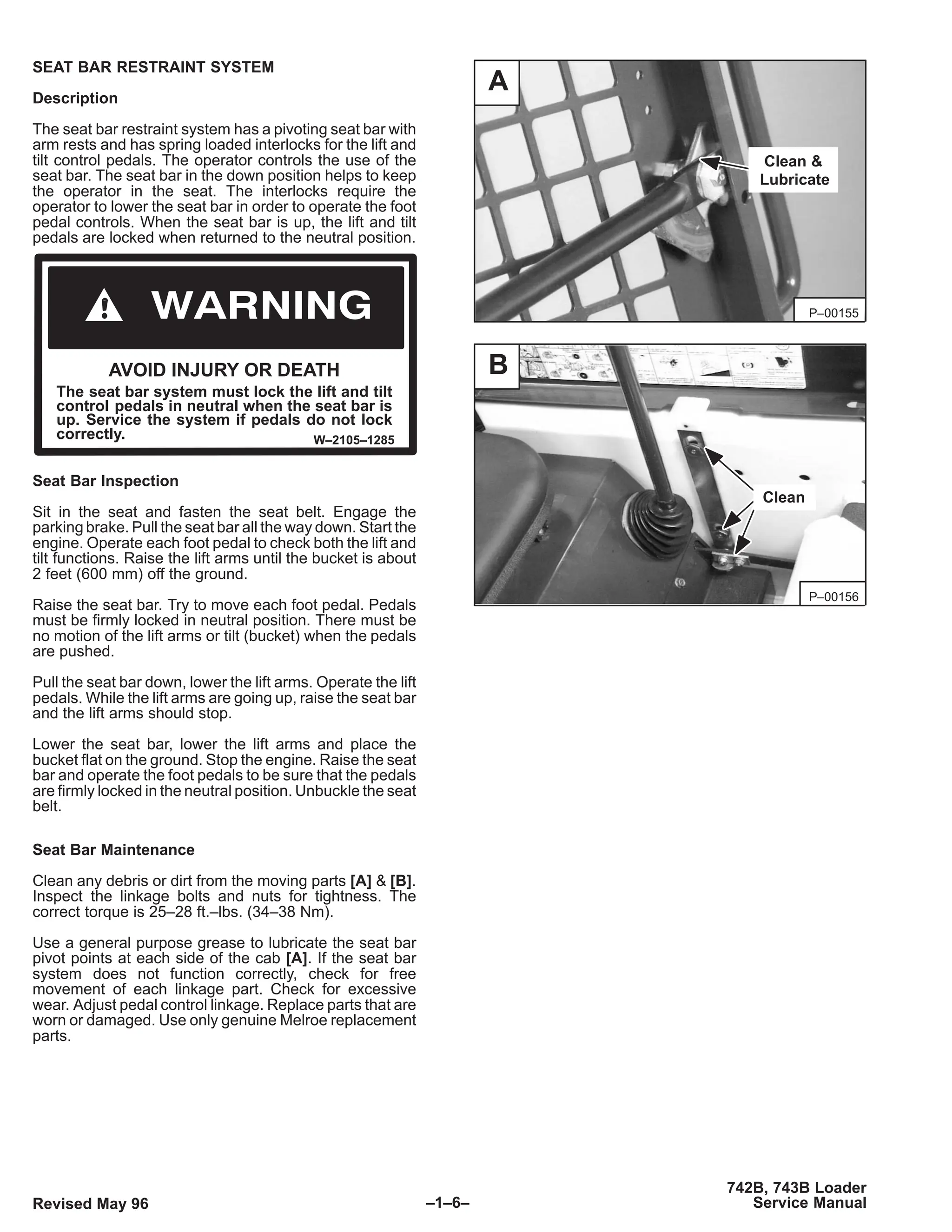 Bobcat 743B Skid Steer Loader Service Repair Manual.pdf