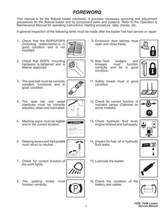 Bobcat 743B Skid Steer Loader Service Repair Manual.pdf