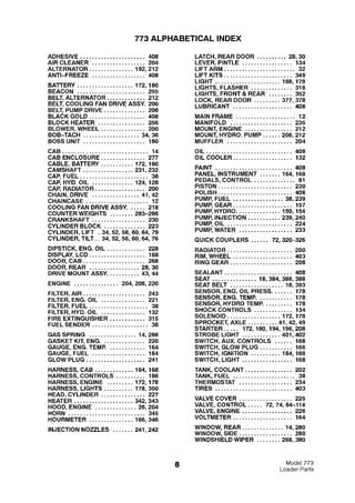 Bobcat 773 f series skid steer loader parts catalogue manual (sn 5096 ...