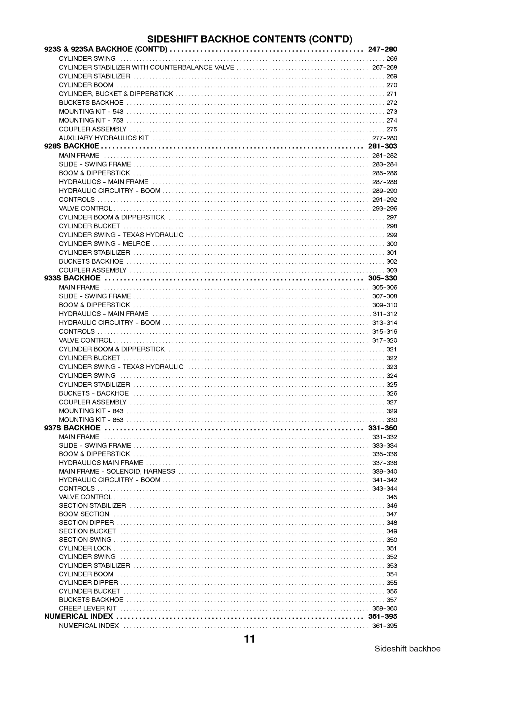 Bobcat 928 s sideshift backhoes service repair manual | PDF