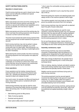 Bobcat al275 wheel loader service repair manual sn adbh11001 & above | PDF