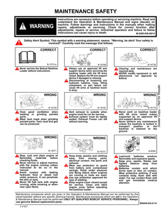 Bobcat b700 backhoe loader service repair manual (sn b44 z11001 and ...
