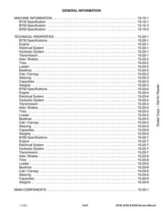 Bobcat b780 backhoe loader service repair manual (sn b45311001 and above) | PDF | Free Download