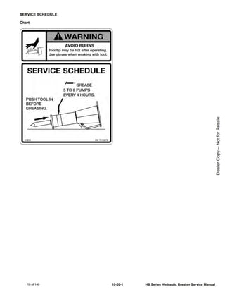 Bobcat Breaker HB880 Hydraulic Breaker Service Repair Manual SN ...