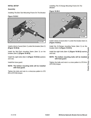 Bobcat Breaker HB880 Hydraulic Breaker Service Repair Manual SN ...