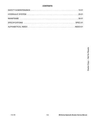 Bobcat Breaker HB880 Hydraulic Breaker Service Repair Manual SN ...