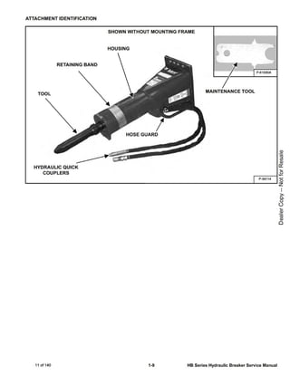 Bobcat Breaker HB880 Hydraulic Breaker Service Repair Manual SN ...