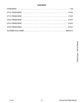 Bobcat LT113 Trencher Chain Pattern Service Repair Manual.pdf