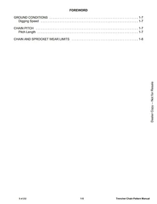 Bobcat LT113 Trencher Chain Pattern Service Repair Manual.pdf