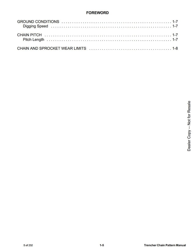 Bobcat LT113 Trencher Chain Pattern Service Repair Manual.pdf