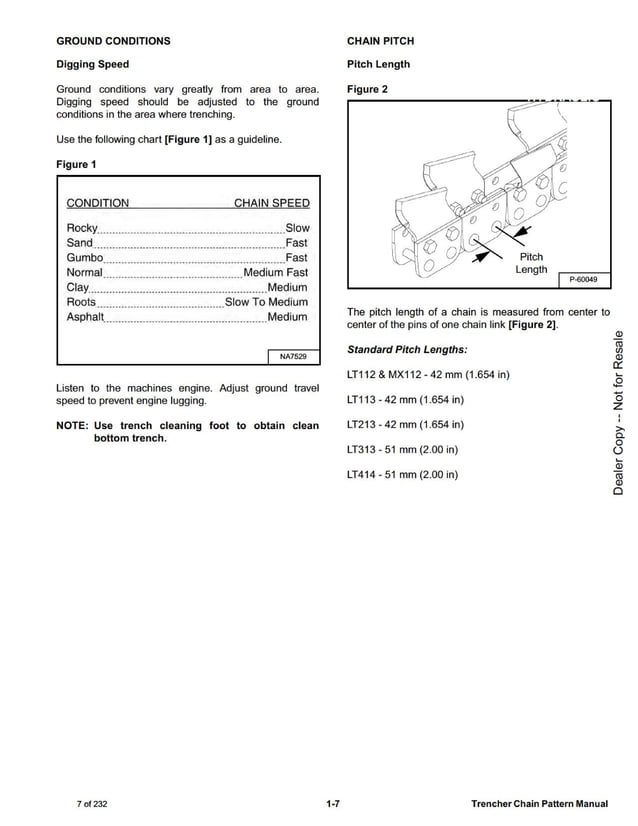 Bobcat LT113 Trencher Chain Pattern Service Repair Manual.pdf