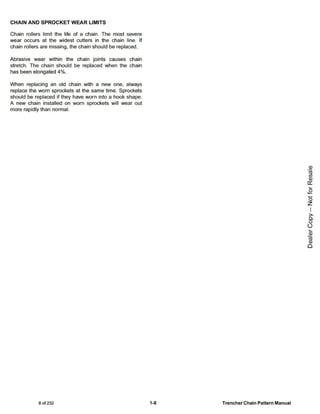 Bobcat LT113 Trencher Chain Pattern Service Repair Manual.pdf