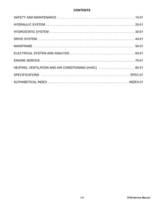 Bobcat s740 skid steer loader service repair manual (sn b3 bt11001 and ...
