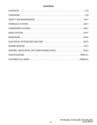 Bobcat t36.120 slb telescopic handler service repair manual sn ...