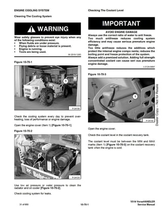 Bobcat V518 VersaHANDLER Telescopic Forklift Service Repair Manual SN ...