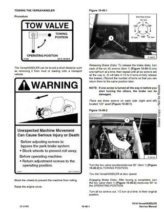 Bobcat V518 VersaHANDLER Telescopic Forklift Service Repair Manual SN ...