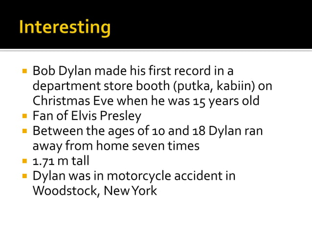 Bob dylan | PPTX