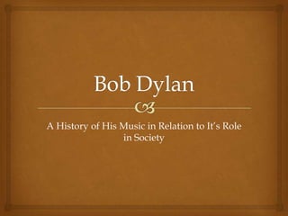 Bob Dylan Powerpoint | PPTX