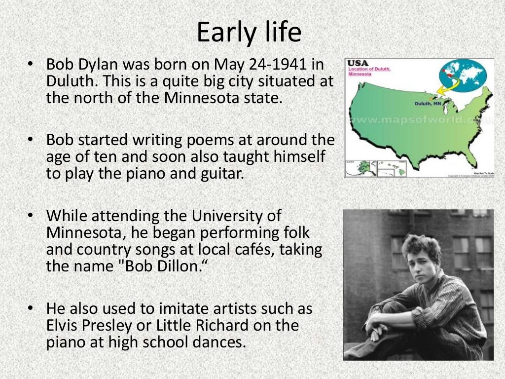 Bob Dylan's biography