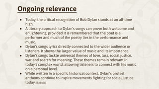 'Bob Dylan': The Voice of Generation.pptx