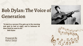 'Bob Dylan': The Voice of Generation.pptx