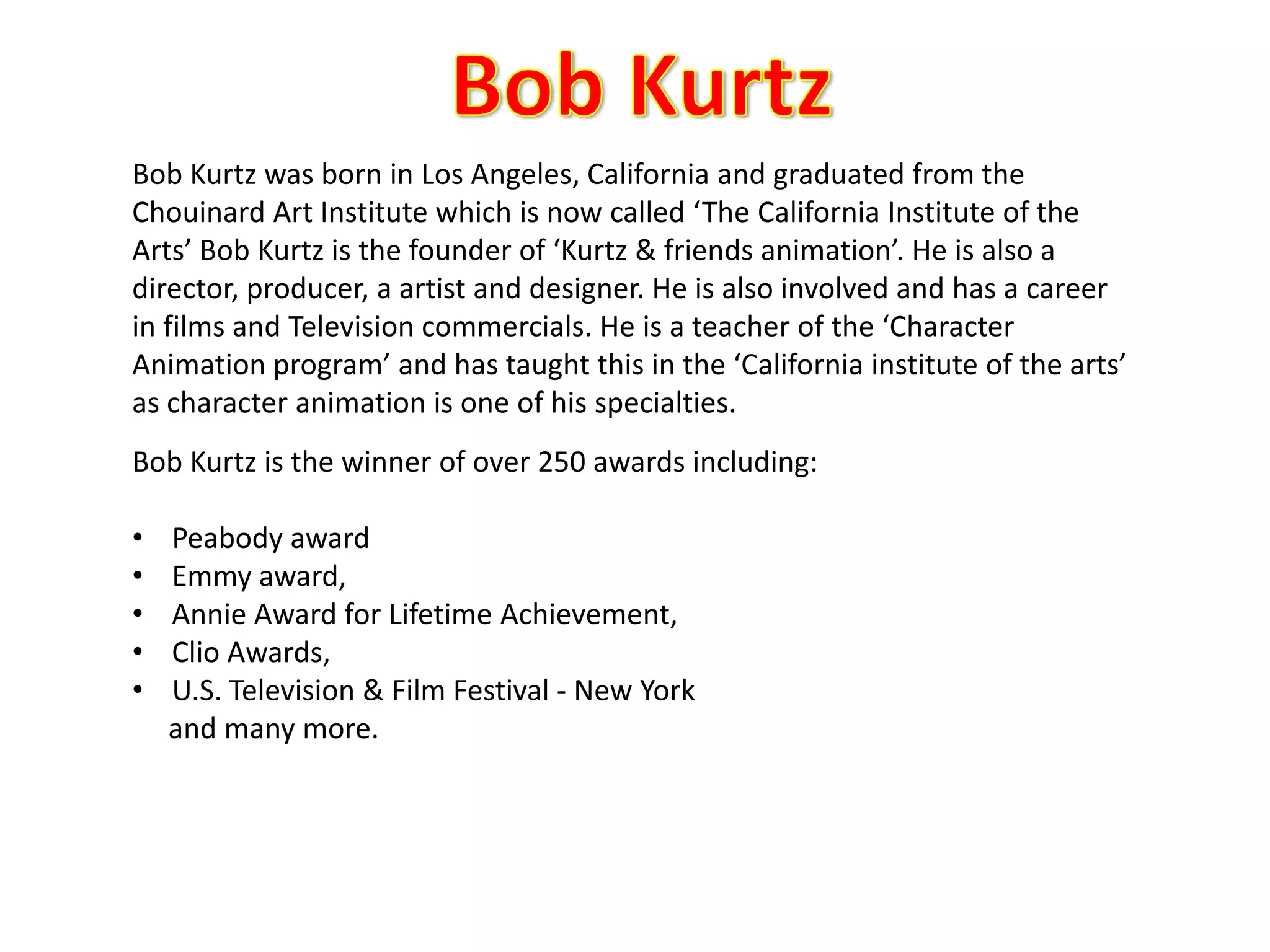 Bob Kurtz case study | PPTX
