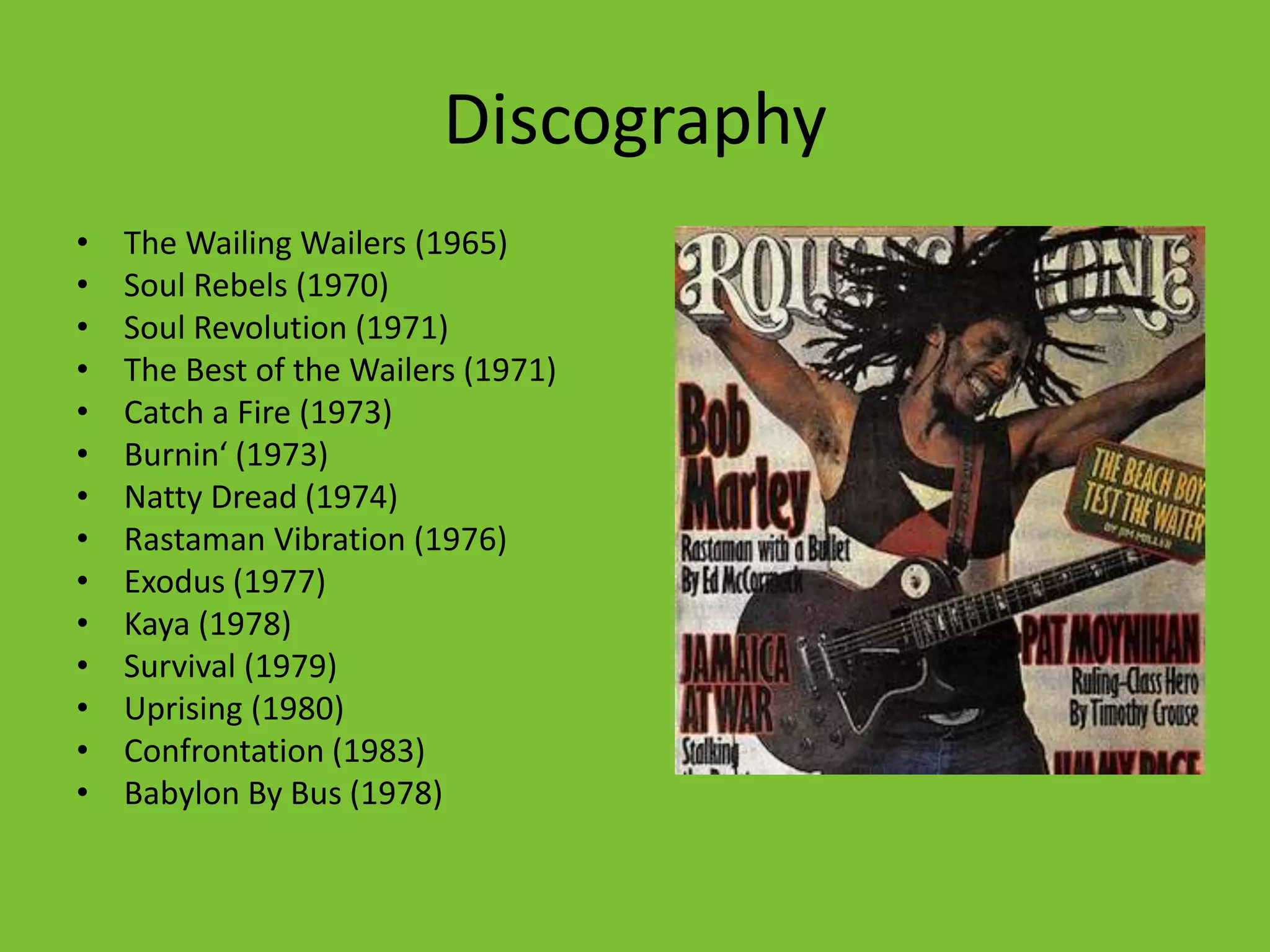 Bob marley presentation | PPTX