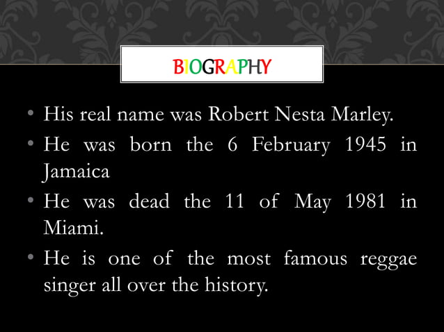 Bob marley | PPTX