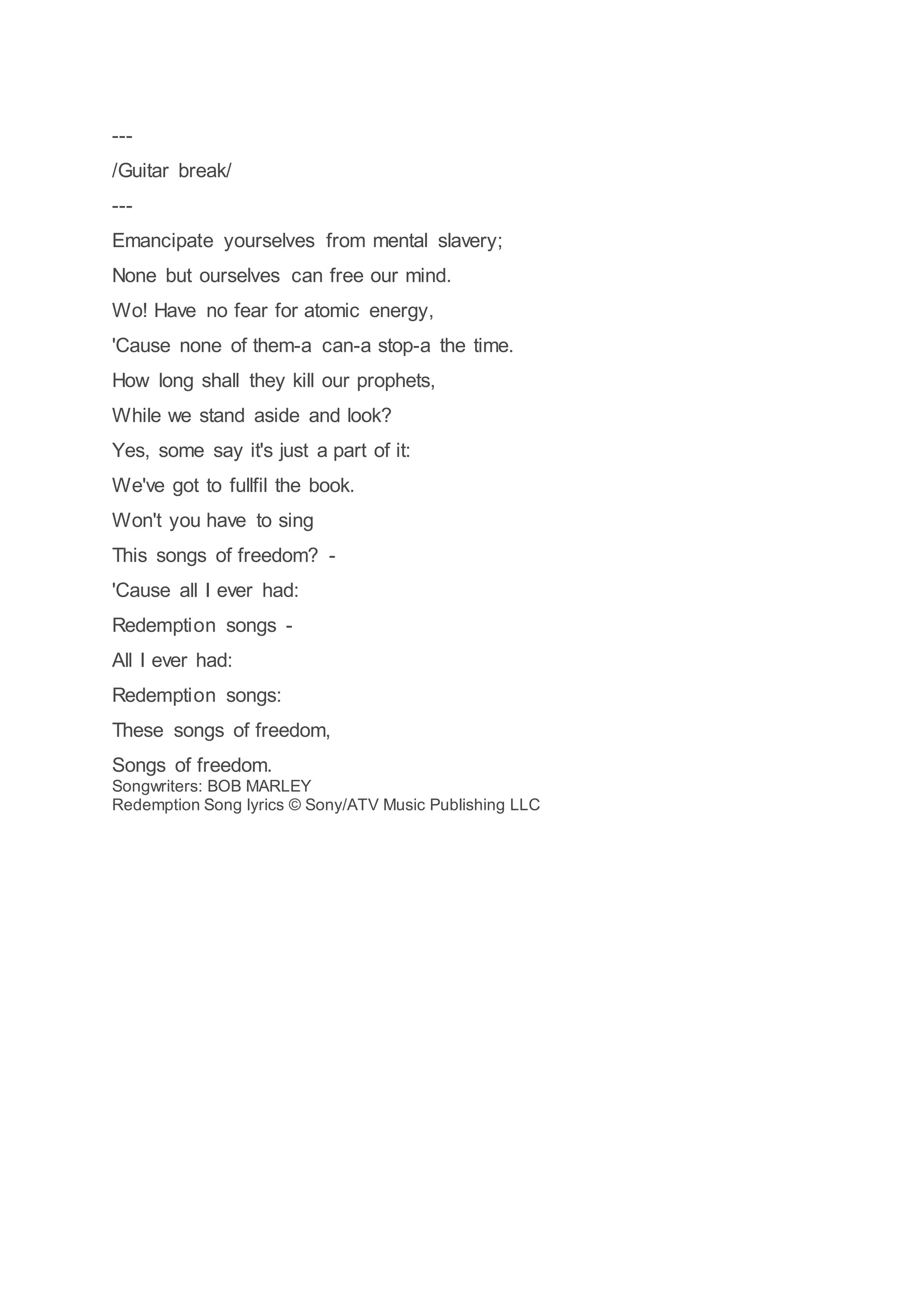 Bob marley | DOCX