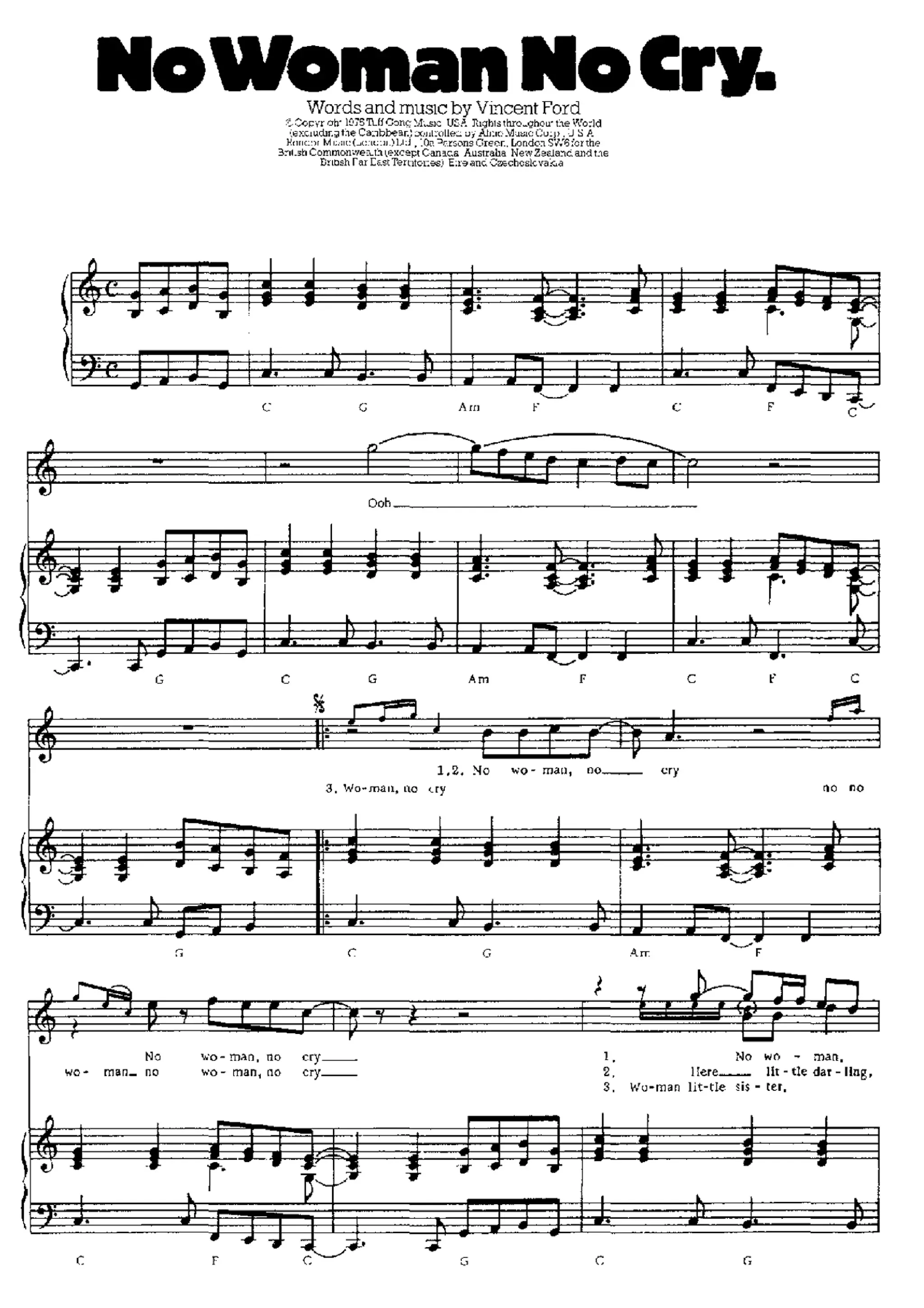 Bob marley -no-woman_no_cry | PDF