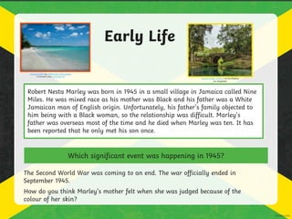 Bob marley home learning supporting powerpoint db primary forum | PPTX